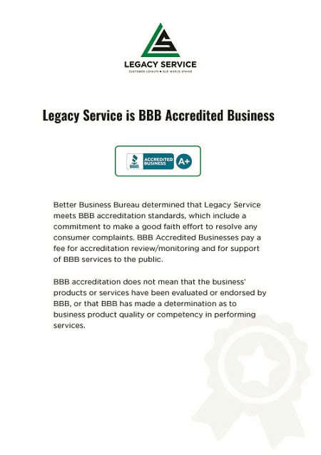 About Us - Legacy USA Service